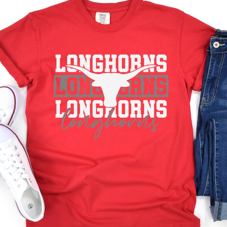Longhorns Mascot SVG: School Team Cheer Design (digital Download) - Etsy