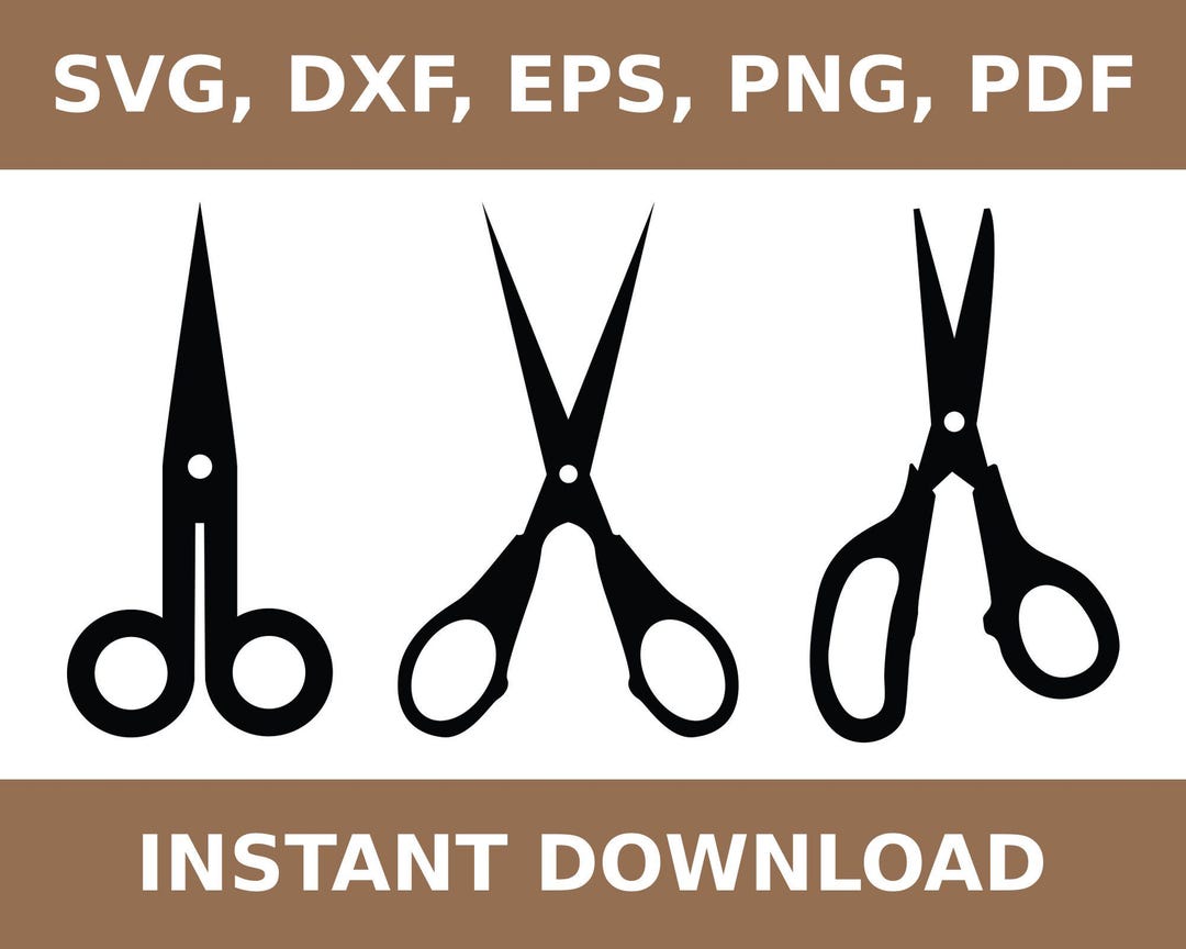 Scissors Svg, Scissors Dxf, Scissors Png, Scissors Laser Cut, Scissors ...