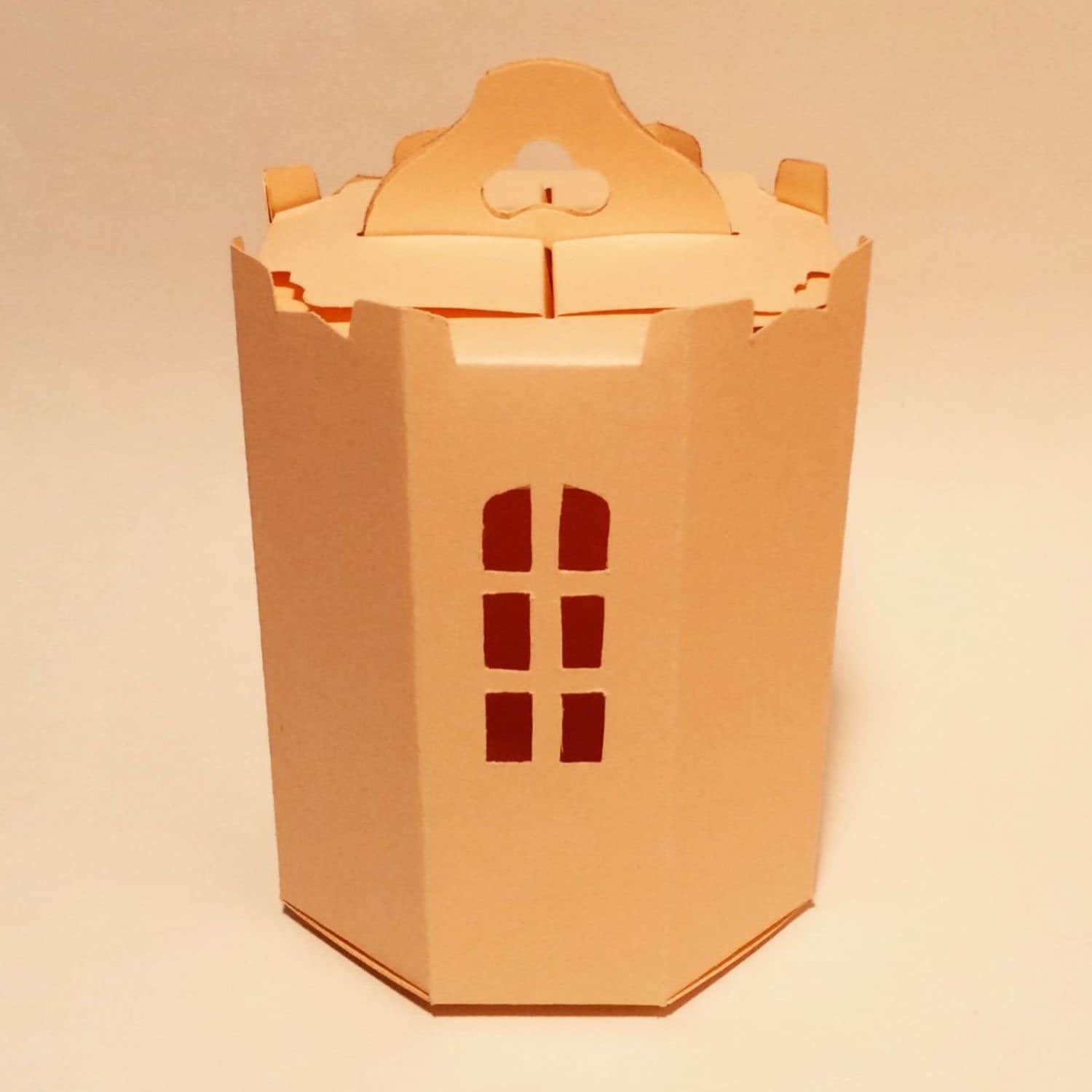 Tower Box Template, House Box, Building Box, House Gift Box, Castle Box ...