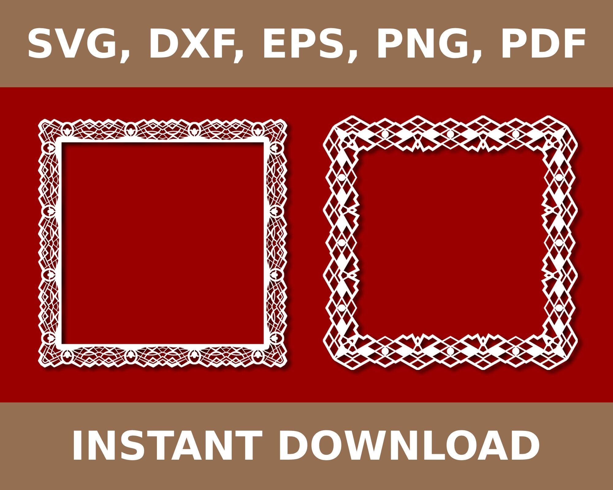 Square Frame Svg, Square Frame Png, Picture Frame Svg, Picture Frame ...