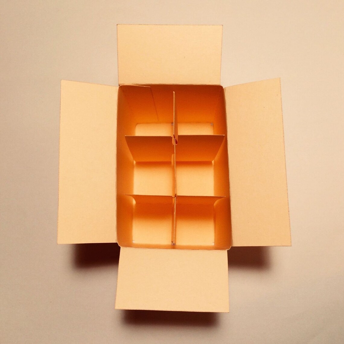 Box With Compartments Template, Glass Storage Box, Box for Glasses, Box ...