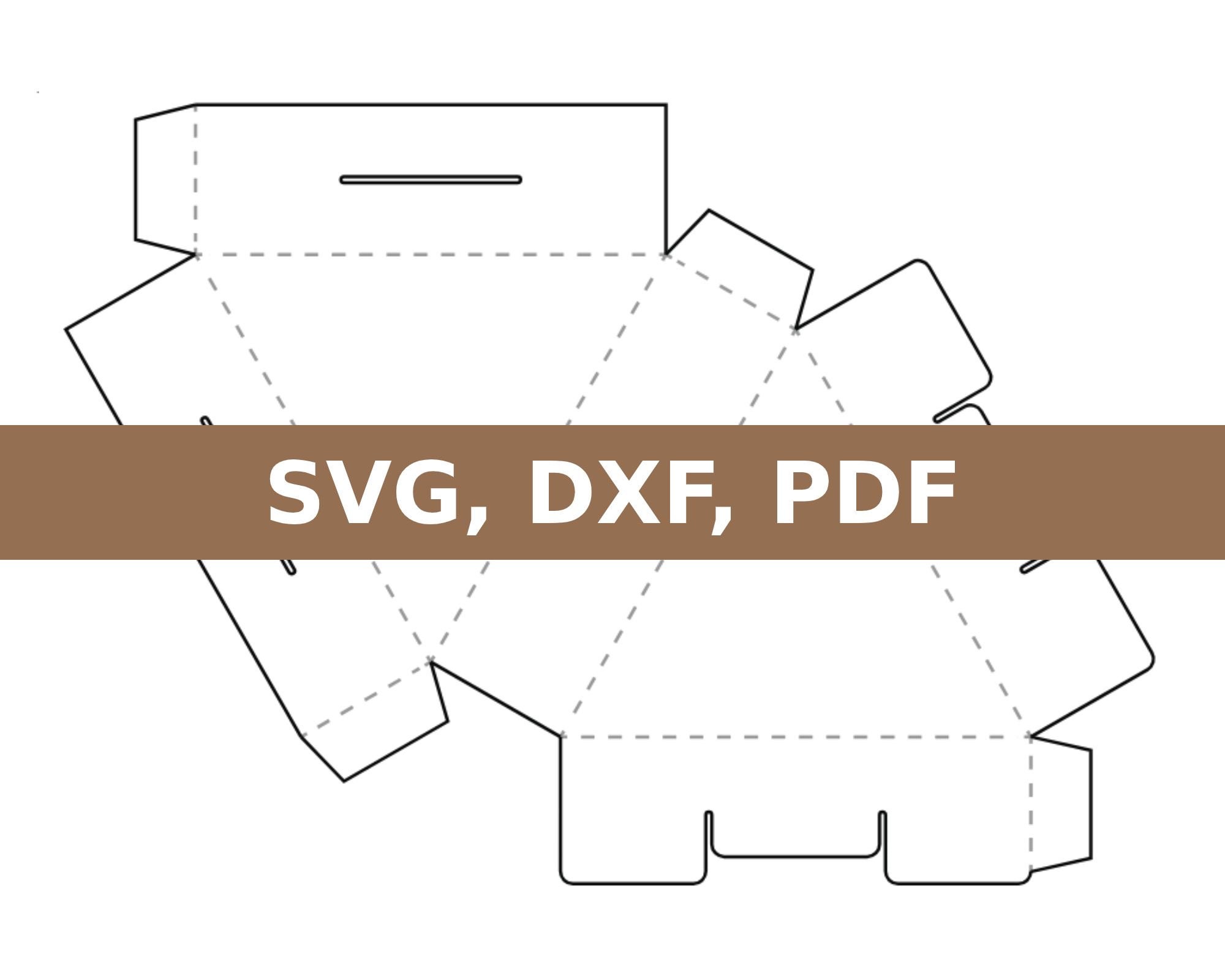 Triangle Box Template Cake Slice Box Pizza Slice Box Pizza Box Triangle T Box Svg Pdf