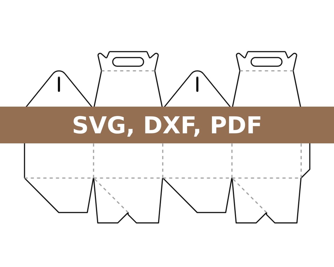 Square Gift Box Template, Gable Box, Square Box, Gable Gift Box ...