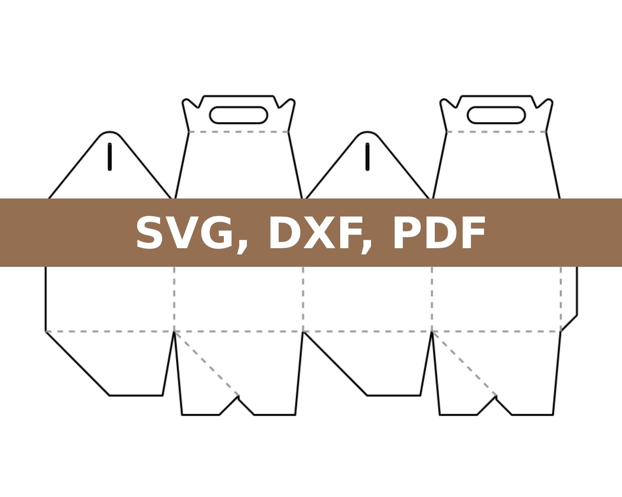 Square Gift Box Template, Gable Box, Square Box, Gable Gift Box ...