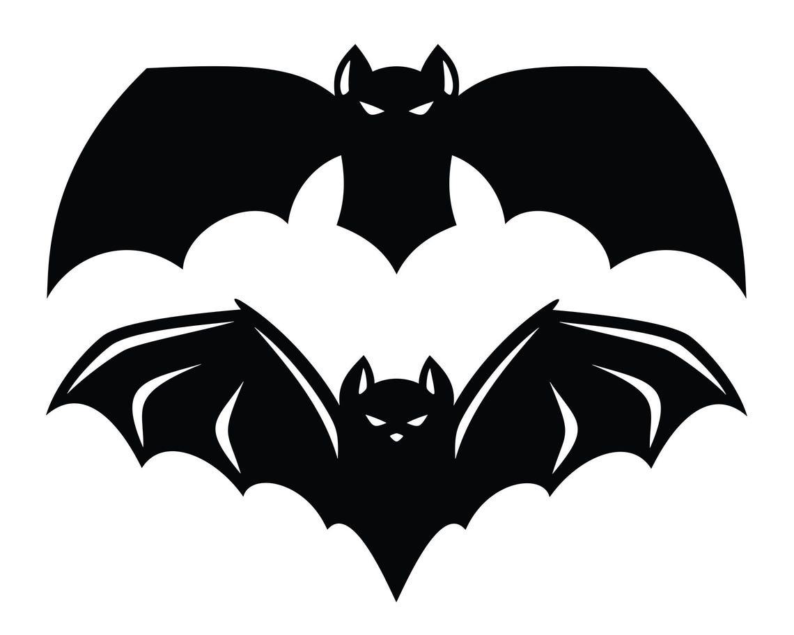 Bat Svg, Bat Wings Svg, Bat Dxf, Bats Dxf, Bat Template, Bat Cut File ...