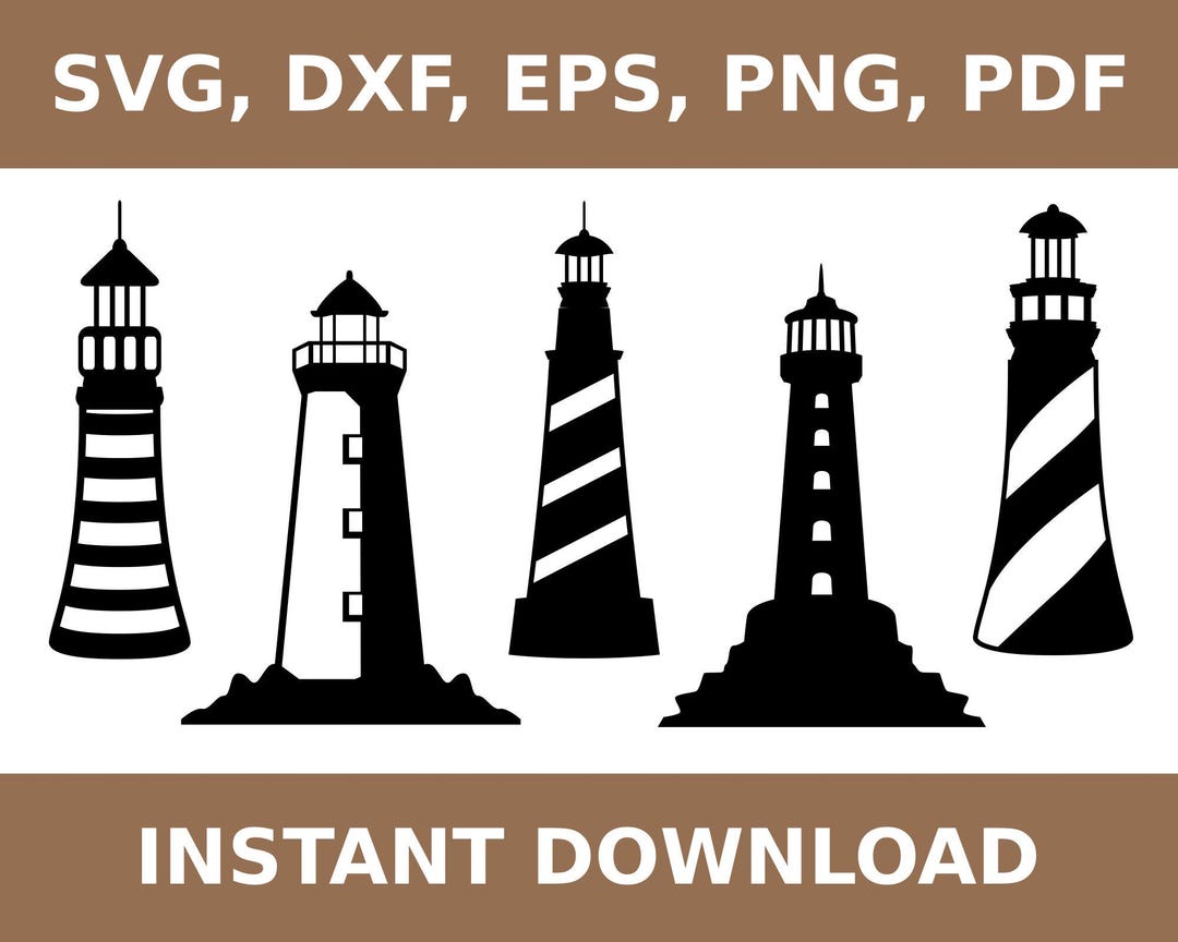 Lighthouse Svg, Lighthouse Dxf, Lighthouse Png, Lighthouse Cut File ...