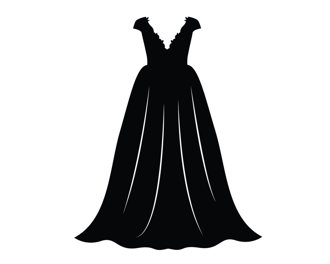 Wedding Dress Svg, Wedding Dress Dxf, Wedding Dress Png, Wedding Dress ...