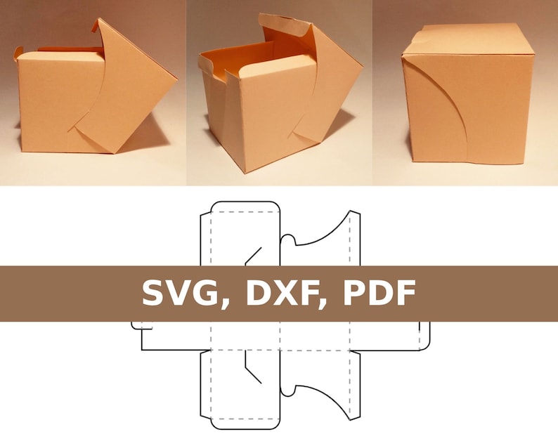 Cube Box Template, Mailing Box, Gift Box, Shipping Box, Shipping ...