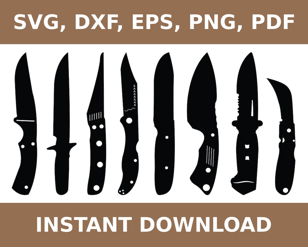 Knife Svg, Knife Dxf, Knives Dxf, Knife Png, Knives Png, Knife Cut File ...