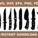 Knife Svg, Knife Dxf, Knives Dxf, Knife Png, Knives Png, Knife Cut File ...