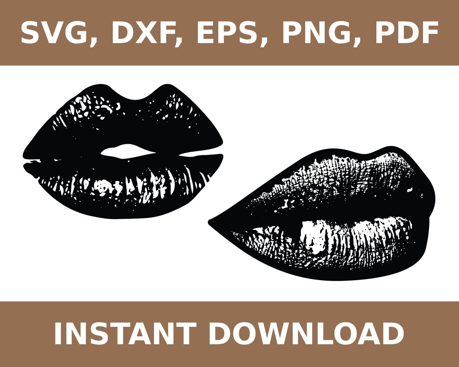 Lips Svg, Lips Png, Lips Silhouette, Lips Template, Lips Cut File, Lips ...