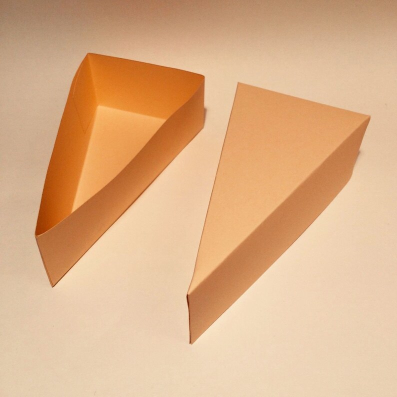 Cake Slice Box Template, Cake Slice Container, Slice of Cake Container ...