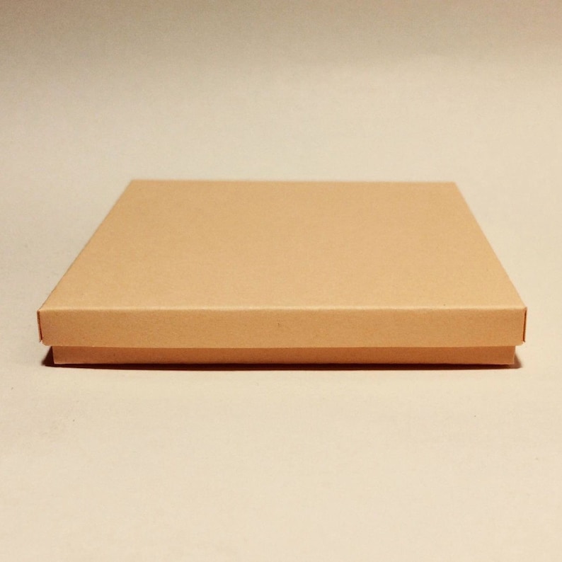 Flat Box With Lid, Flat Square Box Template, Flat Gift Box, Square Box ...