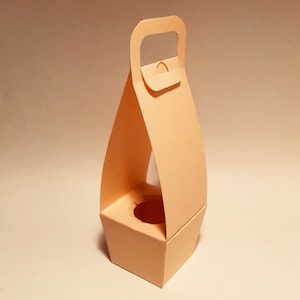 Cup Gift Bag Bag Template, Cup Box, Cup Gift Bag, Cup Gift Box, Coffee ...