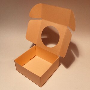 Cake Box With Window Template, Pastry Box With Window, Bakery Box With ...