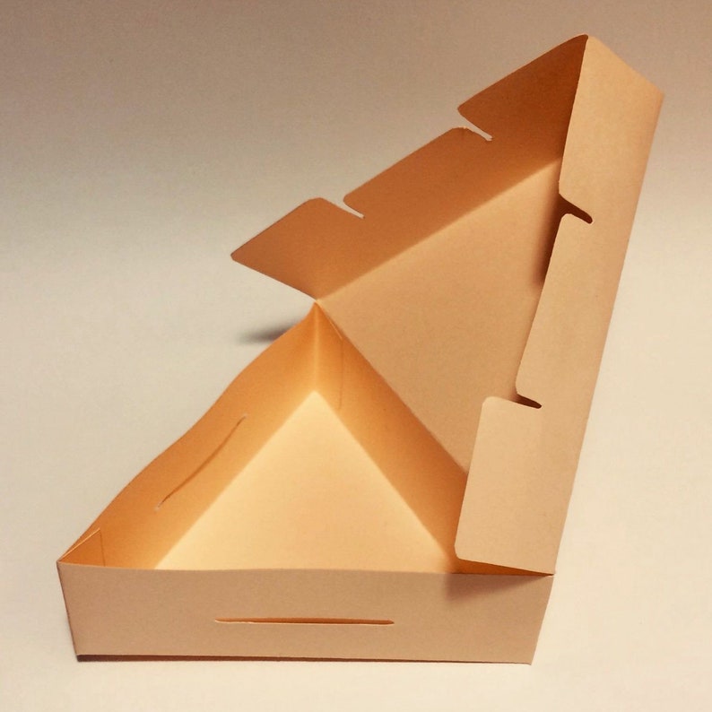 Triangle Box Template, Cake Slice Box, Pizza Slice Box, Pizza Box ...