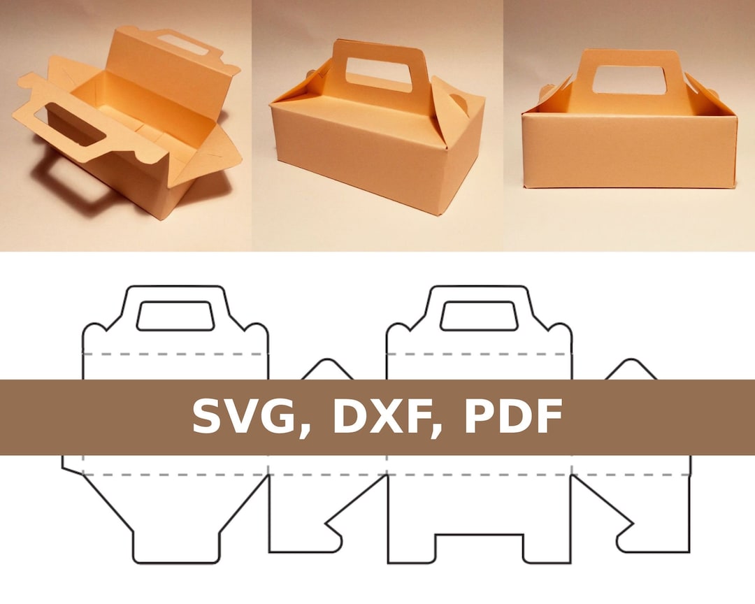 Gable Box Template, Gable Gift Box, Gable Favor Box, Gable Box Party ...