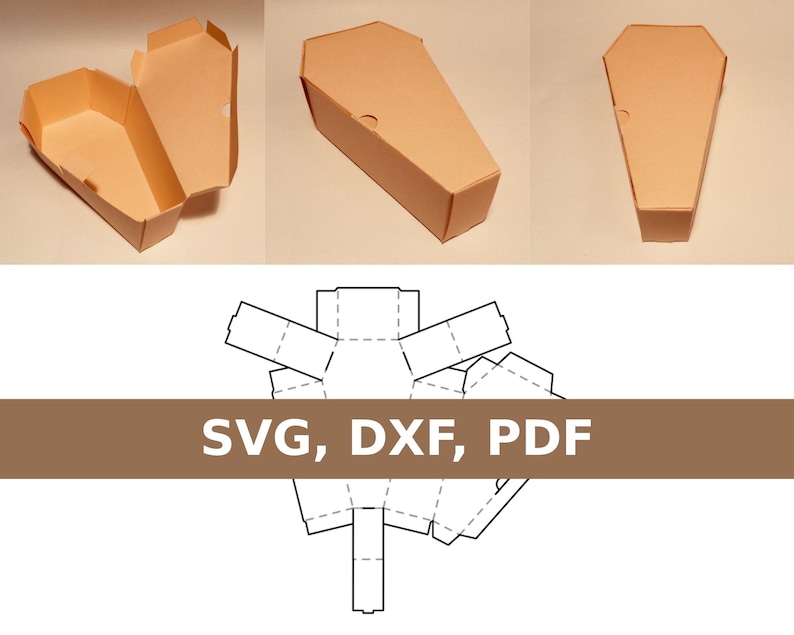 Coffin Box Template, Casket Box, Coffin Template, SVG, PDF, Cricut ...