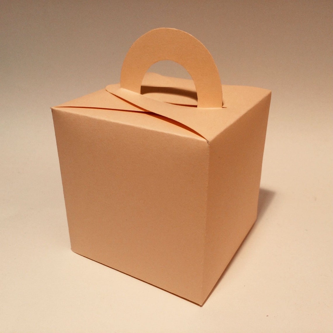 Box With Handle Template, Cube Box, Favor Box, Square Box, Gift Box ...