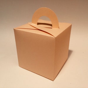 Box With Handle Template, Cube Box, Favor Box, Square Box, Gift Box ...