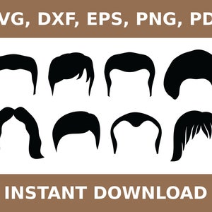 Hairstyle Svg, Shortcut Svg, Hair Style Svg, Hair Cut Svg, Hairstyle ...