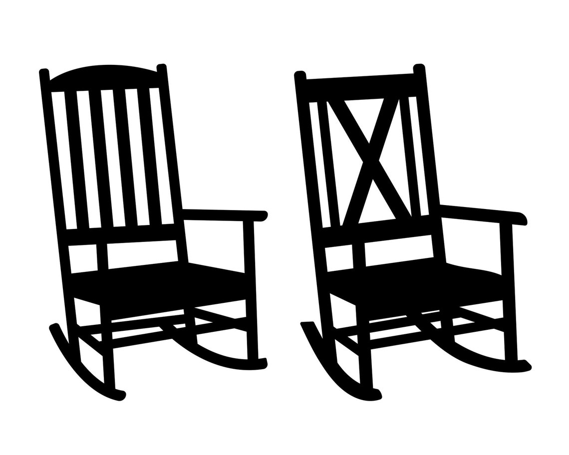 Rocking Chair Svg, Rocking Chair Png, Rocking Chair Template, Rocking ...