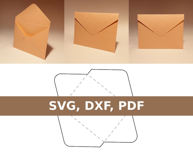 Large Envelope Template SVG, Png, Gift Envelope Svg, A4, Mailer ...