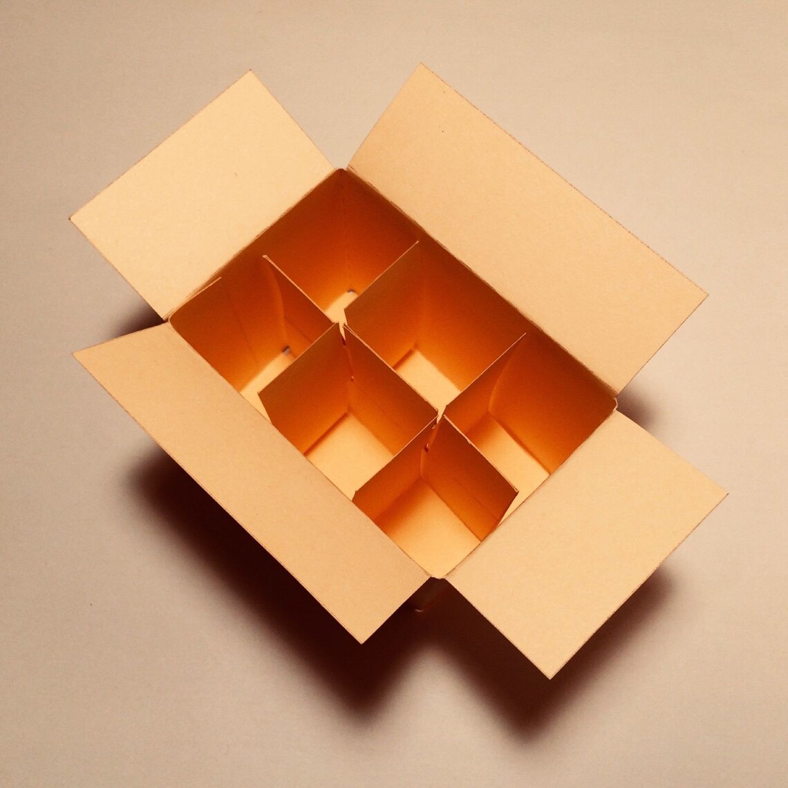 Box With Compartments Template, Glass Storage Box, Box for Glasses, Box ...