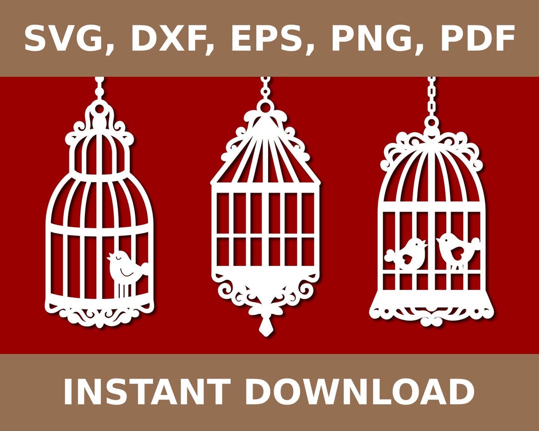 Bird Cage Svg, Bird Cage Template, Birdcage Template, Bird Cage Dxf ...