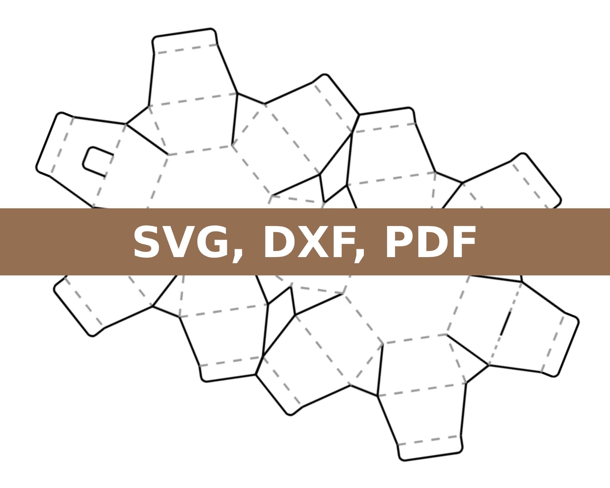 Crystal Shape Box Template, Gem Box, Jewellery Box, Jewelry Box, Jewel ...