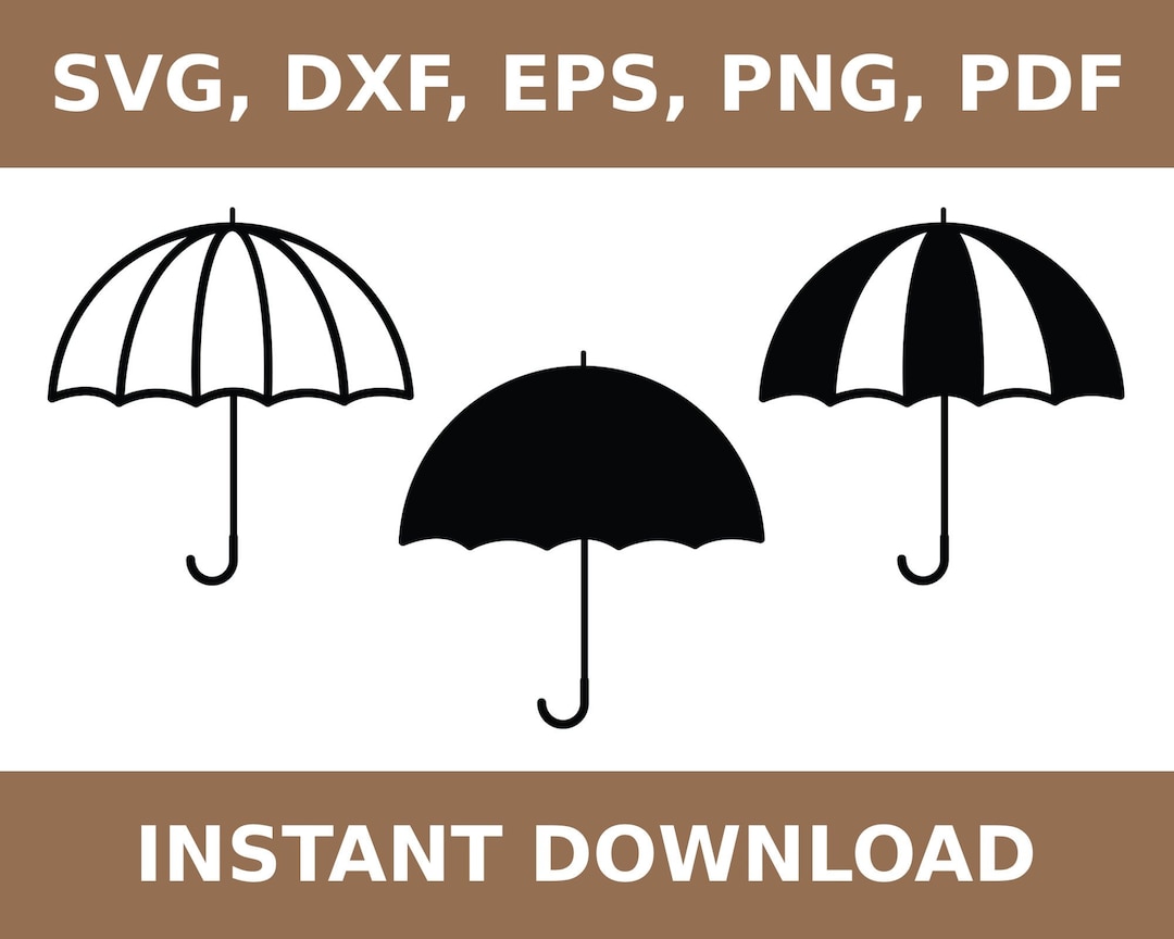Umbrella Svg, Umbrella Dxf, Umbrella Png, Umbrella Laser Cut, Umbrella ...