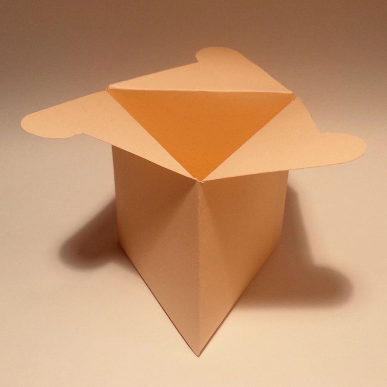 Triangle Box Template, Foldable Box, Foldable Gift Box, Folding Gift ...