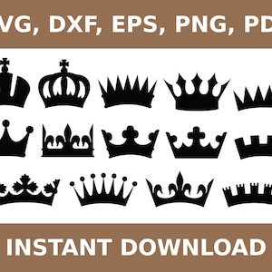 Crown Svg, Crown Template, Crown Dxf, Crown Png, Crowns Png, Crown ...