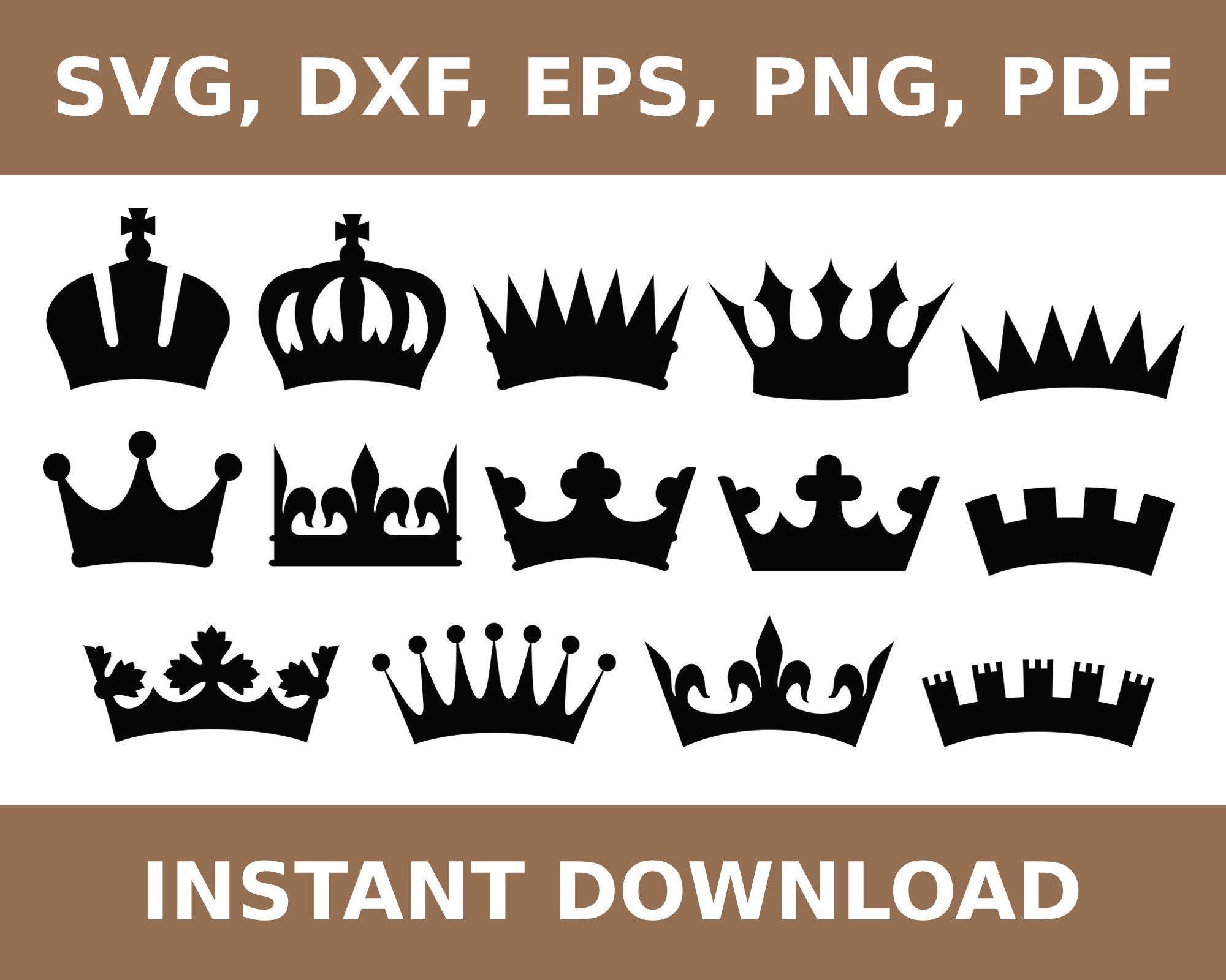 Crown Svg, Crown Template, Crown Dxf, Crown Png, Crowns Png, Crown ...