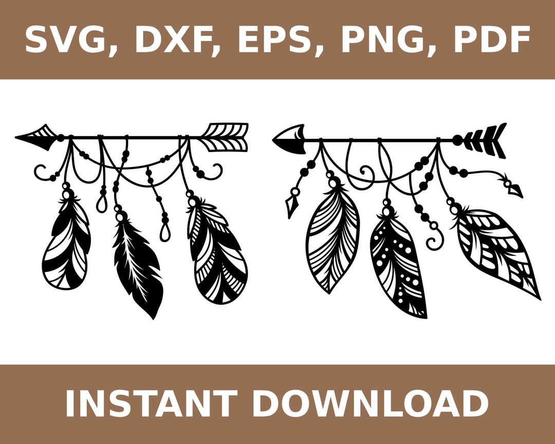 Boho Arrow Svg, Boho Arrow Png, Boho Arrow Clip Art, Boho Arrow Dxf ...