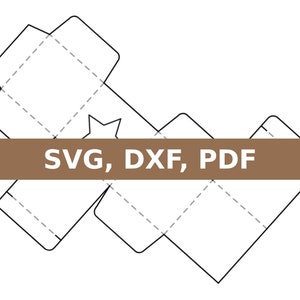 Star Gift Box Template, Box With Window, Star Box, Wedding Favor Box ...