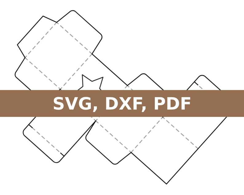 Star Gift Box Template, Box With Window, Star Box, Wedding Favor Box ...