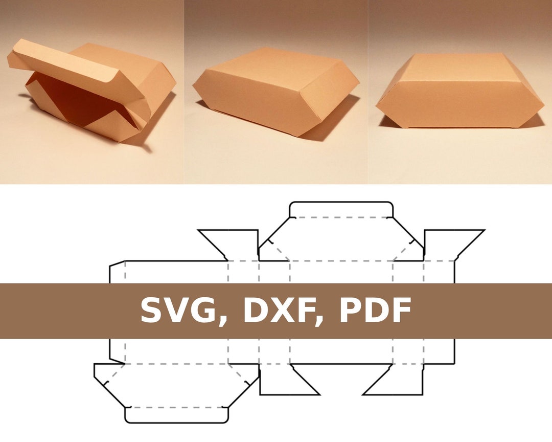 Flat Gift Box Template, Flat Box Svg, Flat Gift Box Svg, Flat Favor Box ...