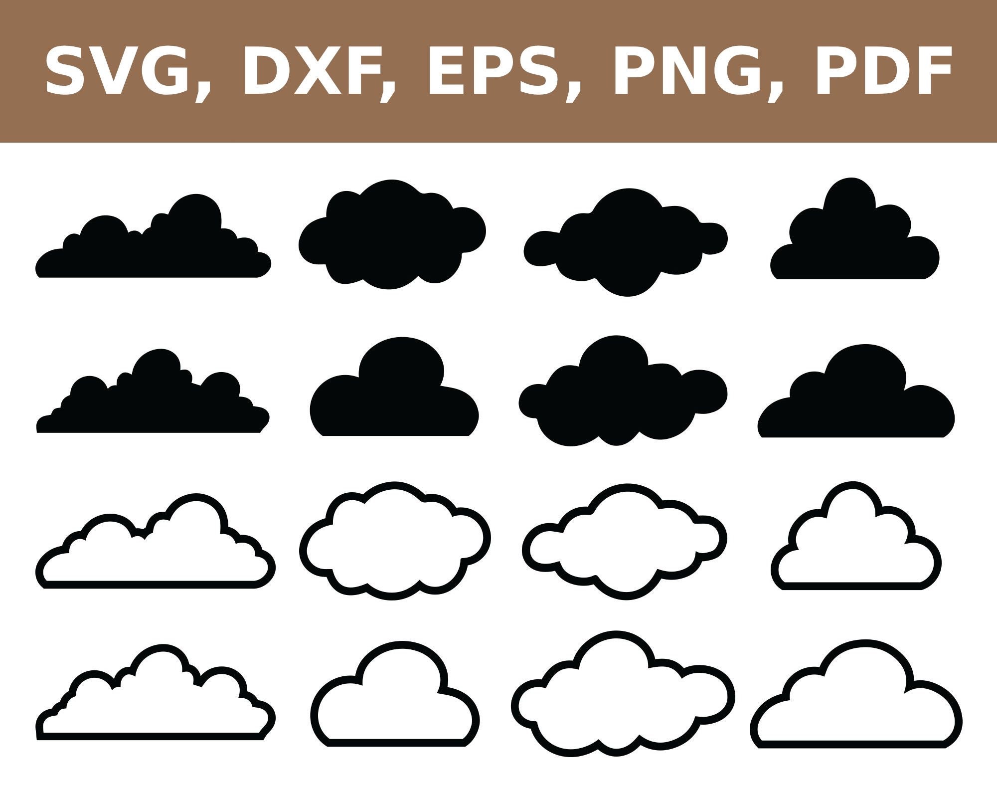 Cloud Svg, Cloud Dxf, Clouds Dxf, Cloud Png, Clouds Png, Cloud Template ...
