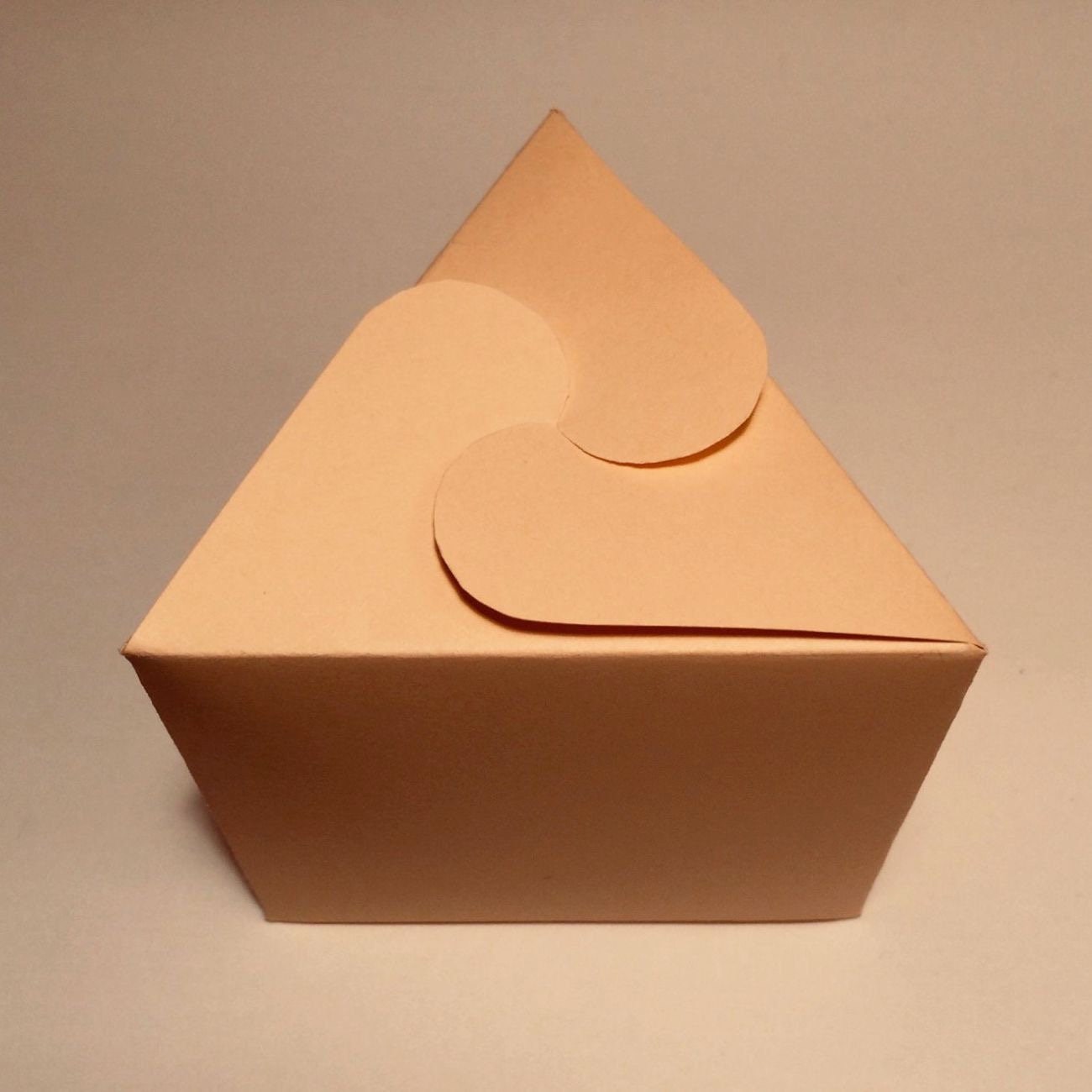 Triangle Box Template, Foldable Box, Foldable Gift Box, Folding Gift ...