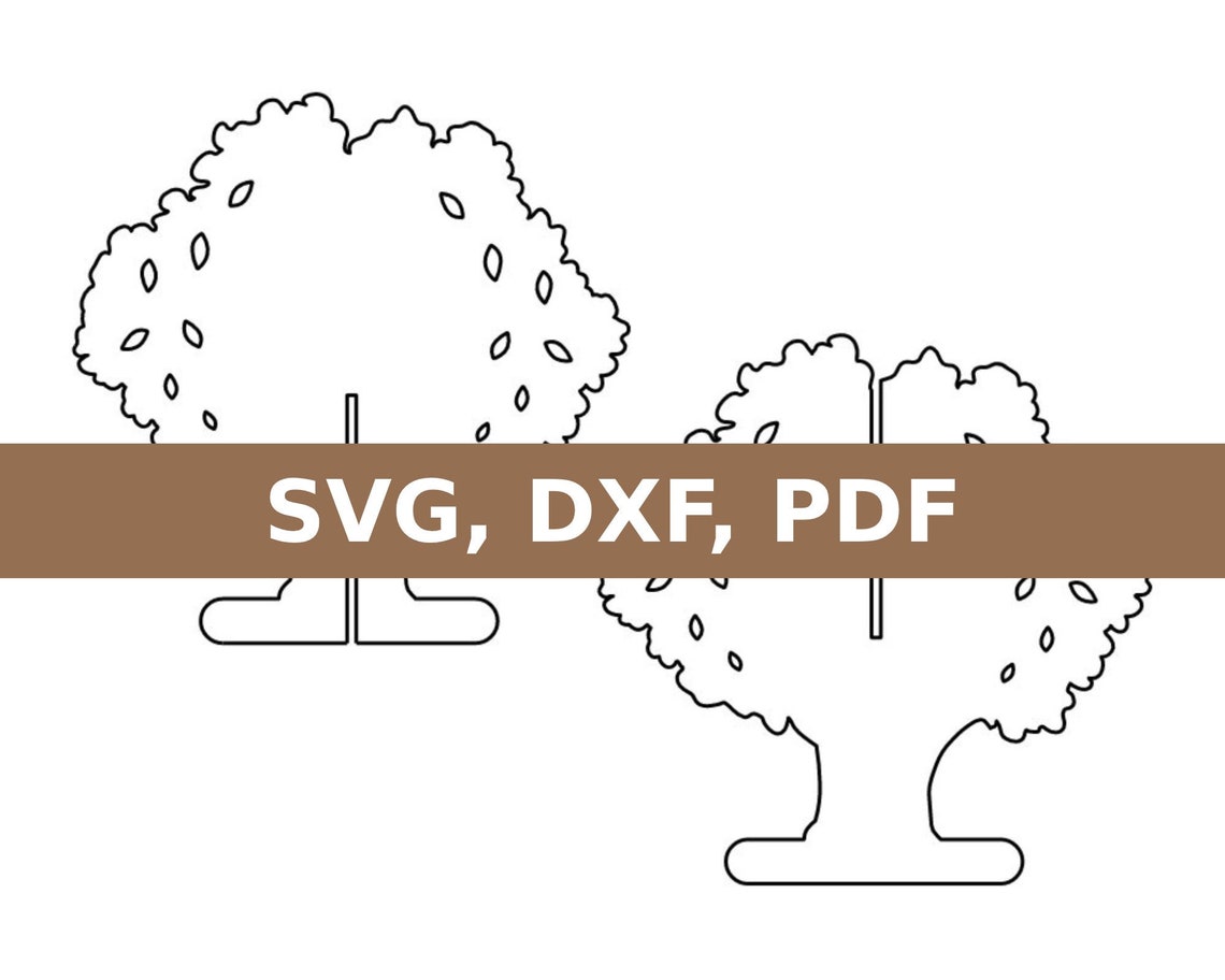 Tree Svg, Tree Template, Paper Tree, Folding Tree, Tree Cut File ...