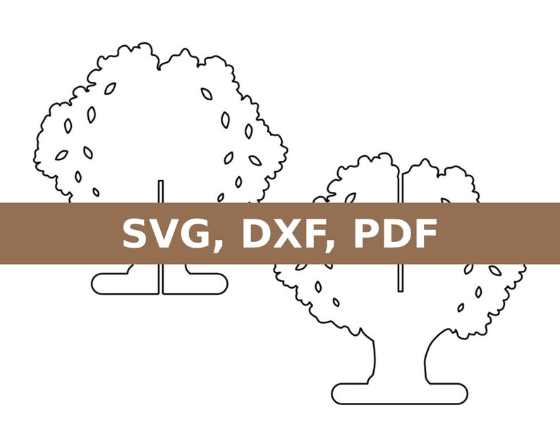 Tree Svg, Tree Template, Paper Tree, Folding Tree, Tree Cut File ...