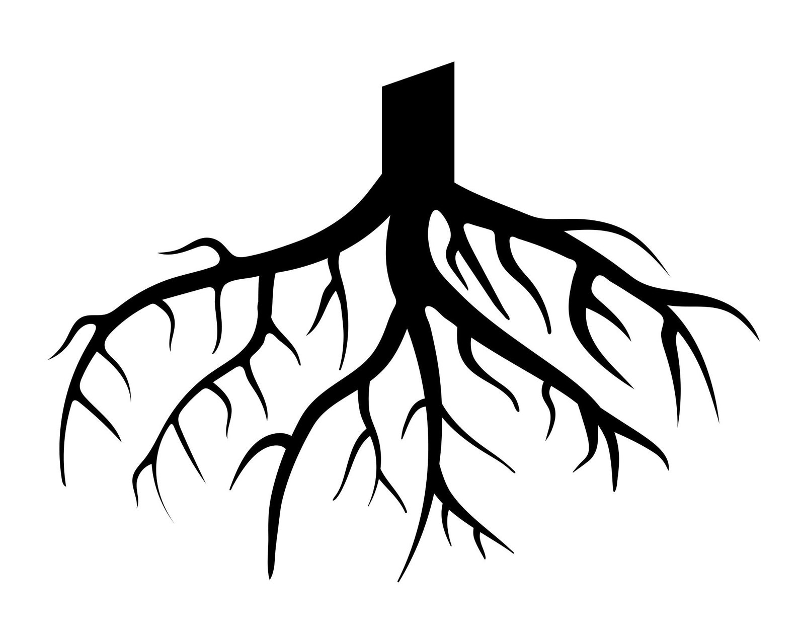 Root Svg, Tree Roots Svg, Roots Template, Root Dxf, Roots Dxf, Tree ...