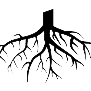 Root Svg, Tree Roots Svg, Roots Template, Root Dxf, Roots Dxf, Tree ...