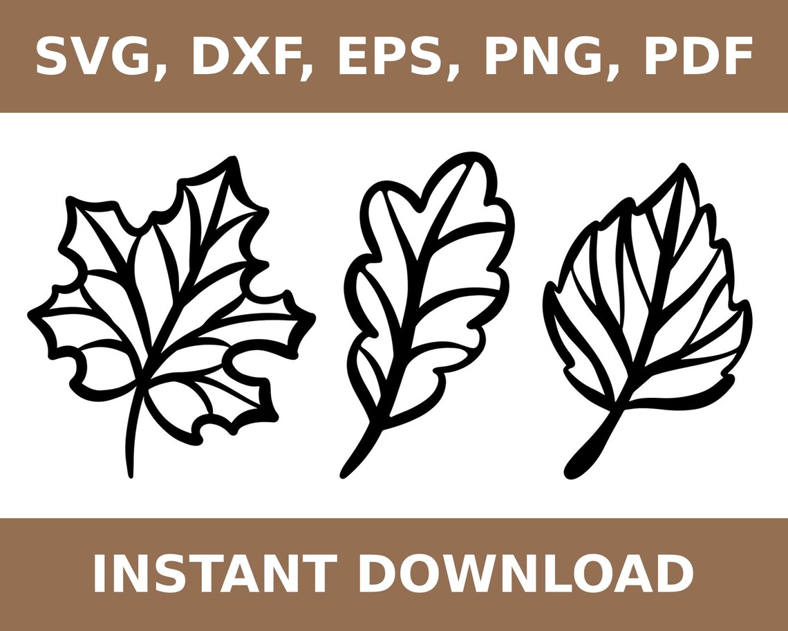 Fall Leaves Svg, Fall Leaves Dxf, Autumn Leaves Dxf, Fall Leaves Png ...