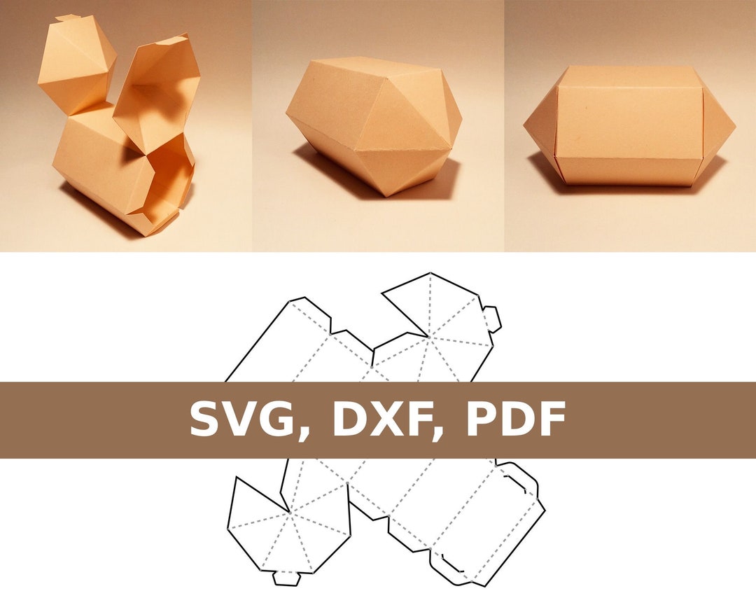 Candy Box Template, Cookie Box, Biscuit Box, Candy Gift Box, Cookie ...