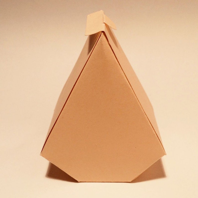 Cone Box Template, Pyramid Box, Sandwich Box, Gift Box, Flower Box, SVG ...