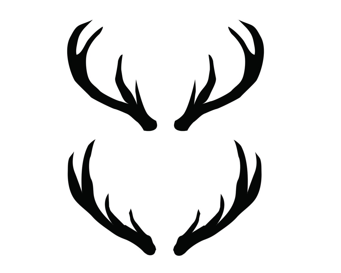 Antlers Svg Deer Horns Svg Deer Antlers Svg Antlers Dxf Etsy