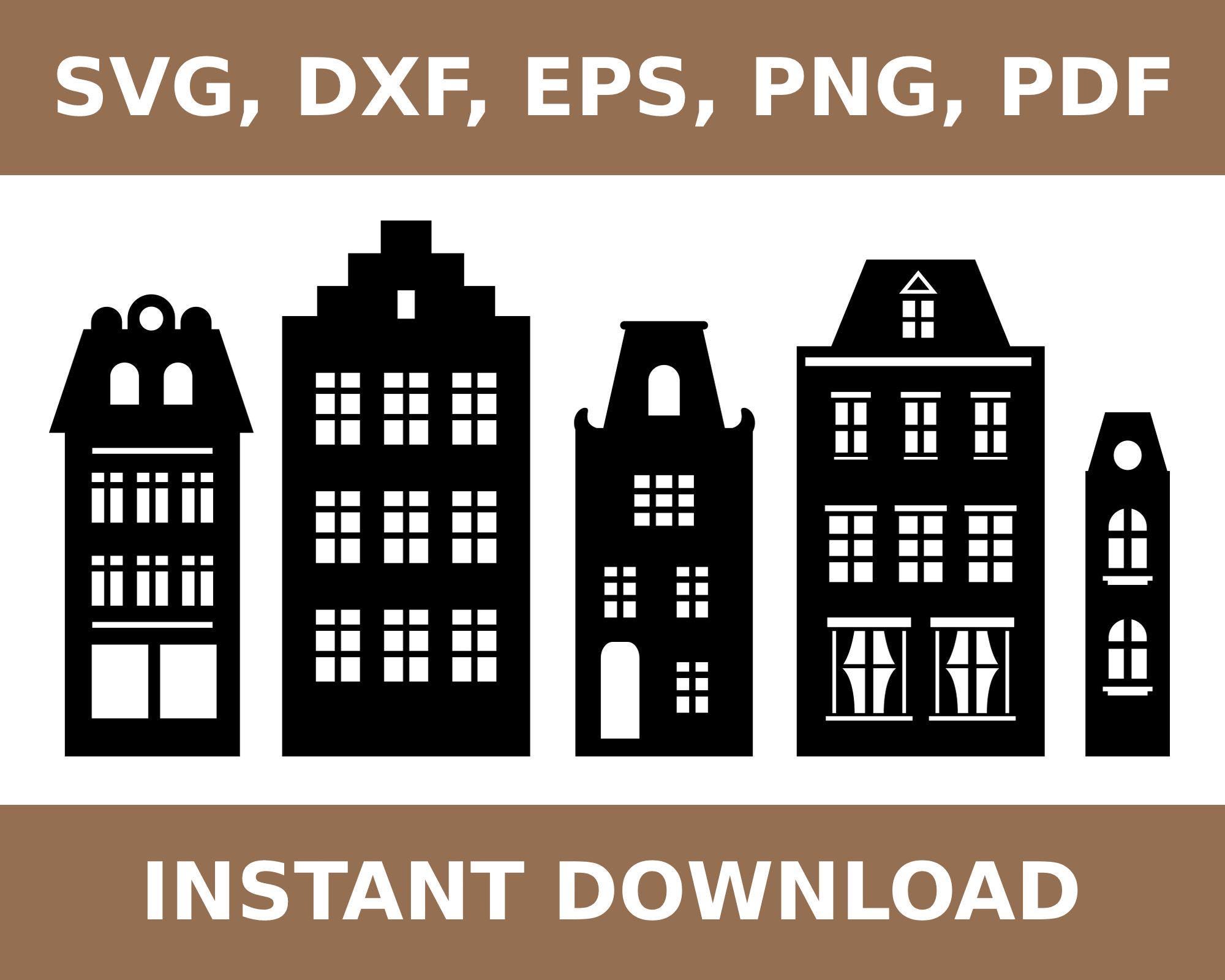 House Svg, House Dxf, Houses Dxf, House Png, Houses Png, House Template ...
