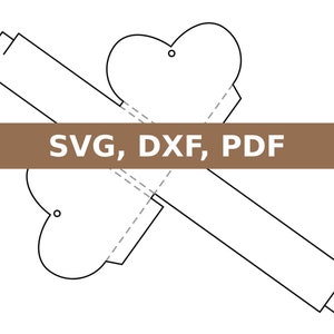 Heart Box Template, Heart Gift Box, Love Box, Love Gift Box, Romantic ...